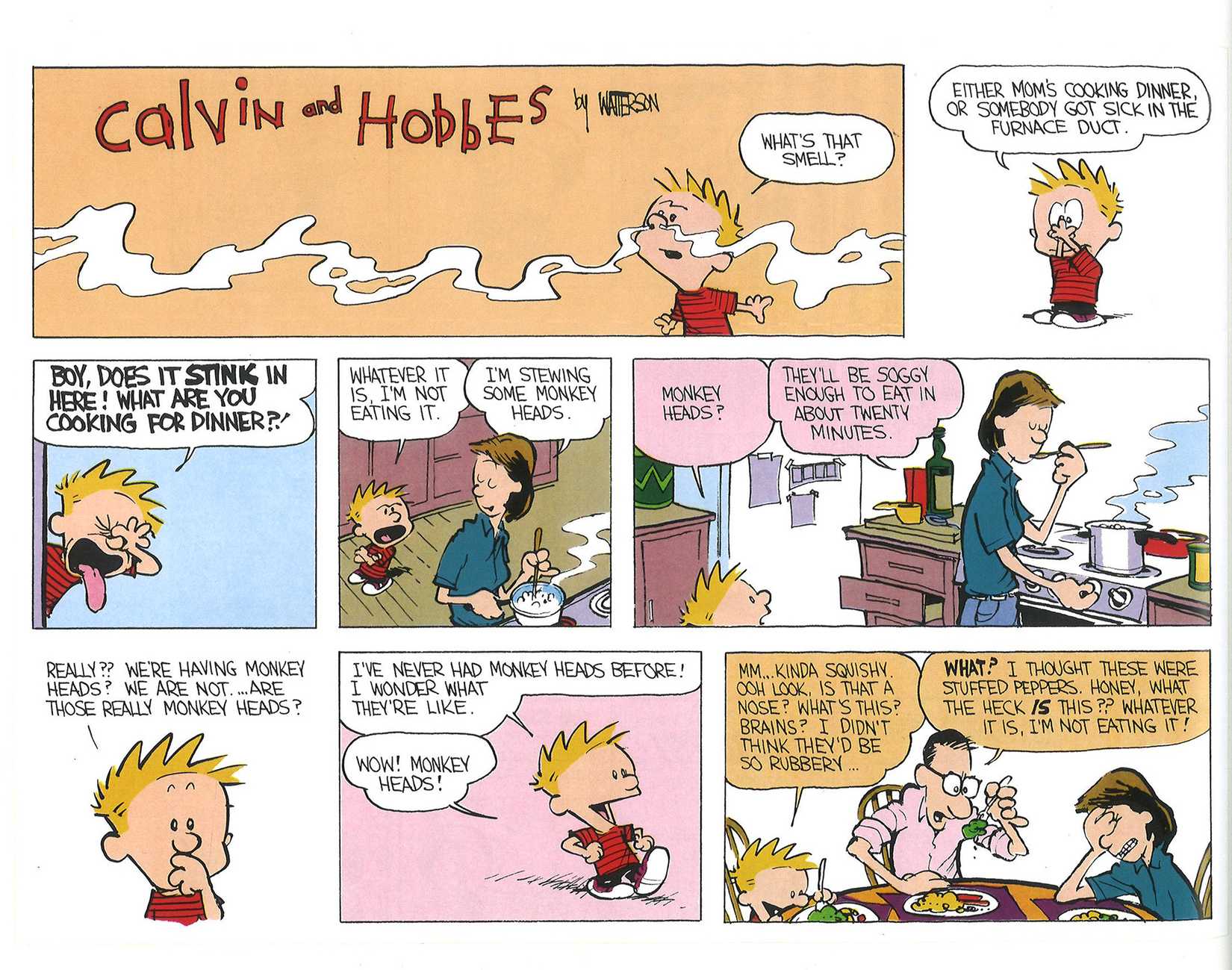 10 Funniest Calvin and Hobbes Comics About Food