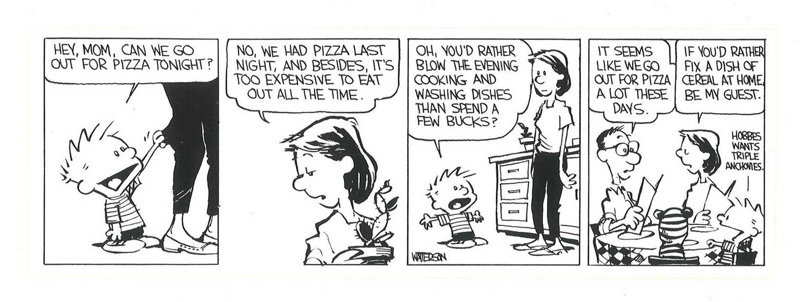 10 Funniest Calvin and Hobbes Comics About Food