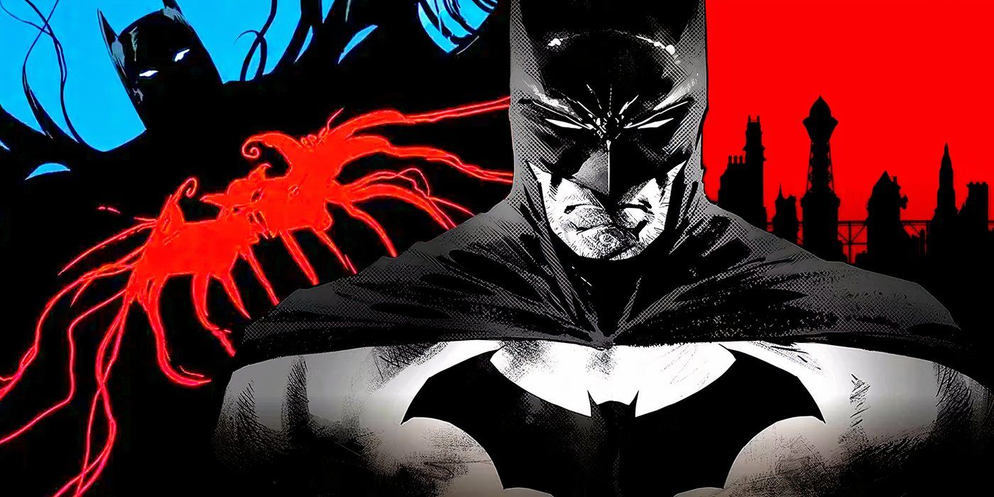 Batman With Red Bat Symbol