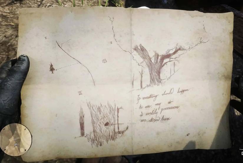 RDR2: How To Solve Chick's Treasure Map
