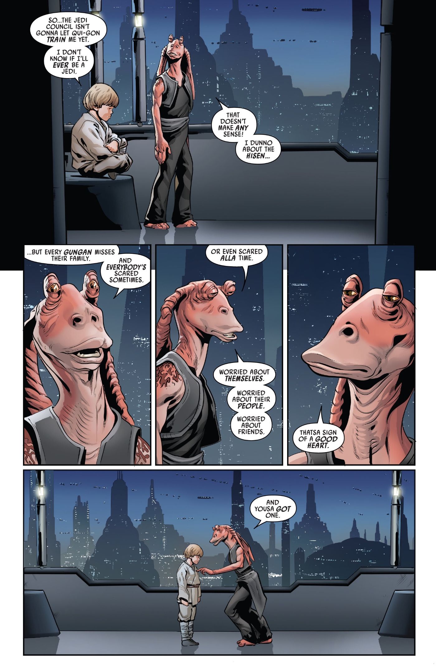 Star Wars Redeems Jar Jar Binks With A New Phantom Menace Scene