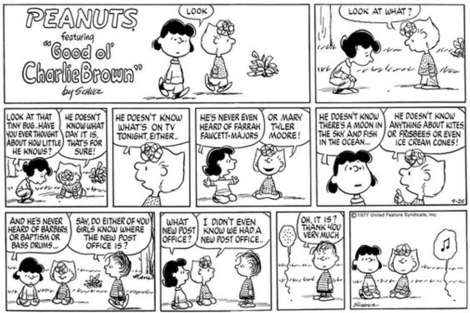 10 Funniest Peanuts Comics That Reference Famous People
