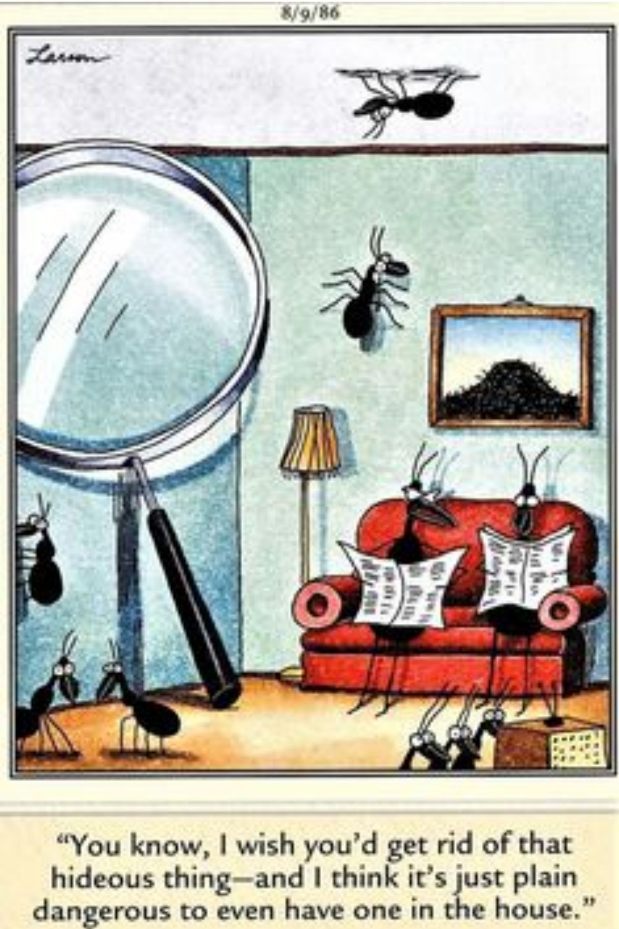 10 Funniest Far Side Comics That Prove It's Obsessed with Bugs