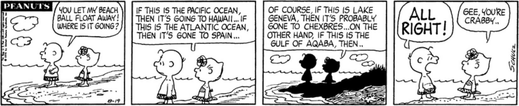 10 Funniest Peanuts Comics Set at the Beach