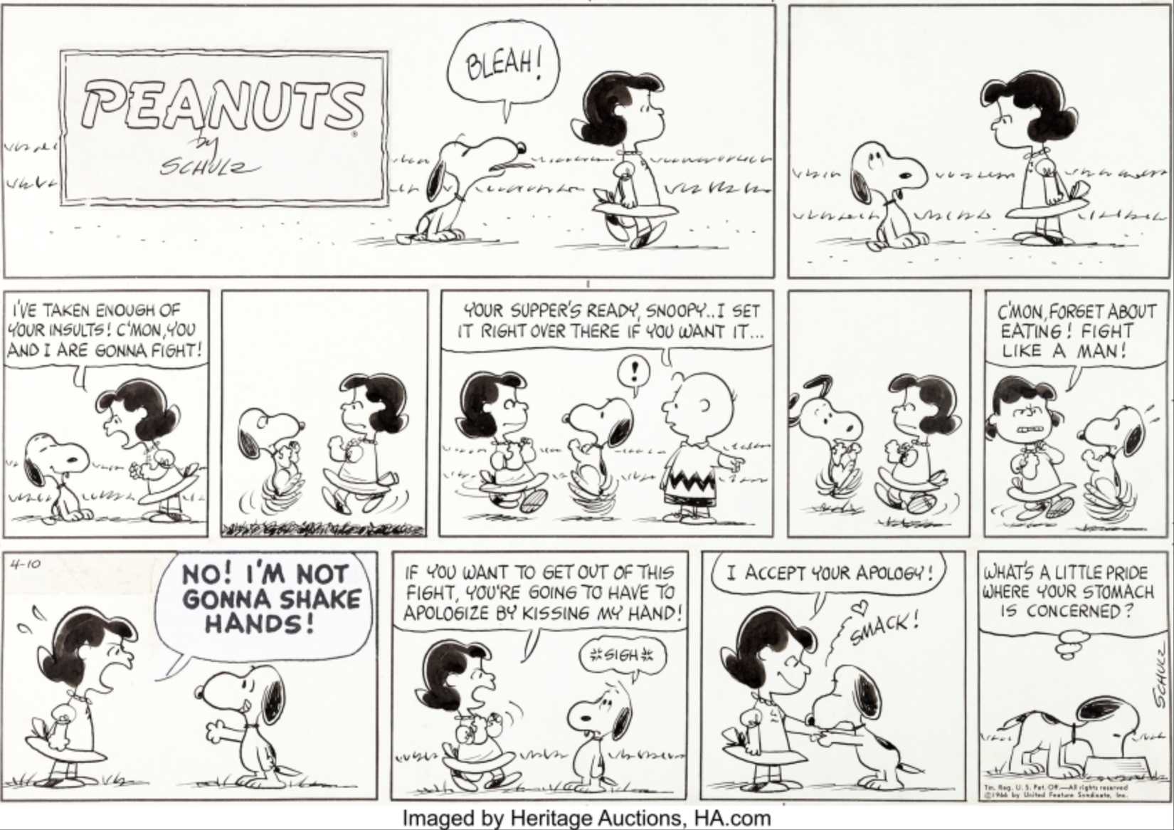 10 Funniest Peanuts Comics Where Snoopy Fights Lucy