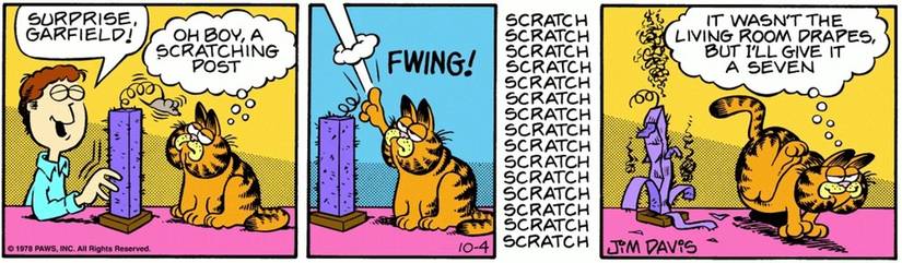 10 Funniest Garfield Comics Featuring His Original Design
