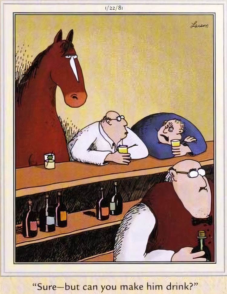 Bottoms Up! 10 Hilarious Far Side Comics All About Bars