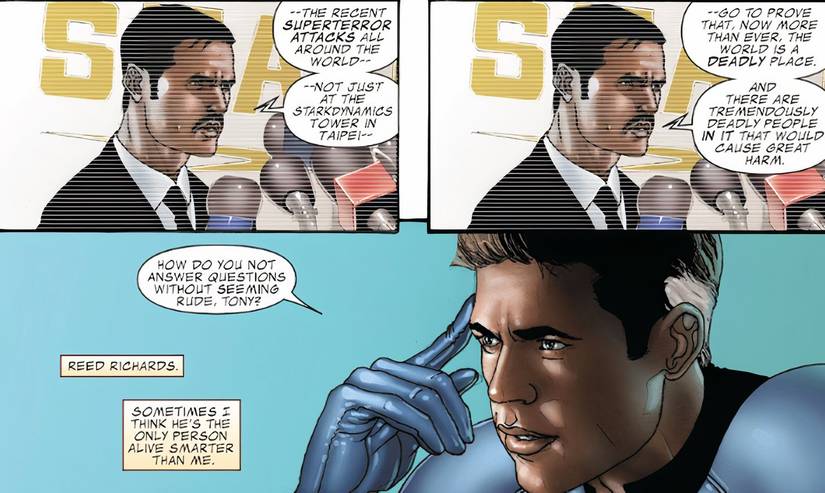 Iron Man Has a Genius Theory That He's Smarter Than Reed Richards (& He ...