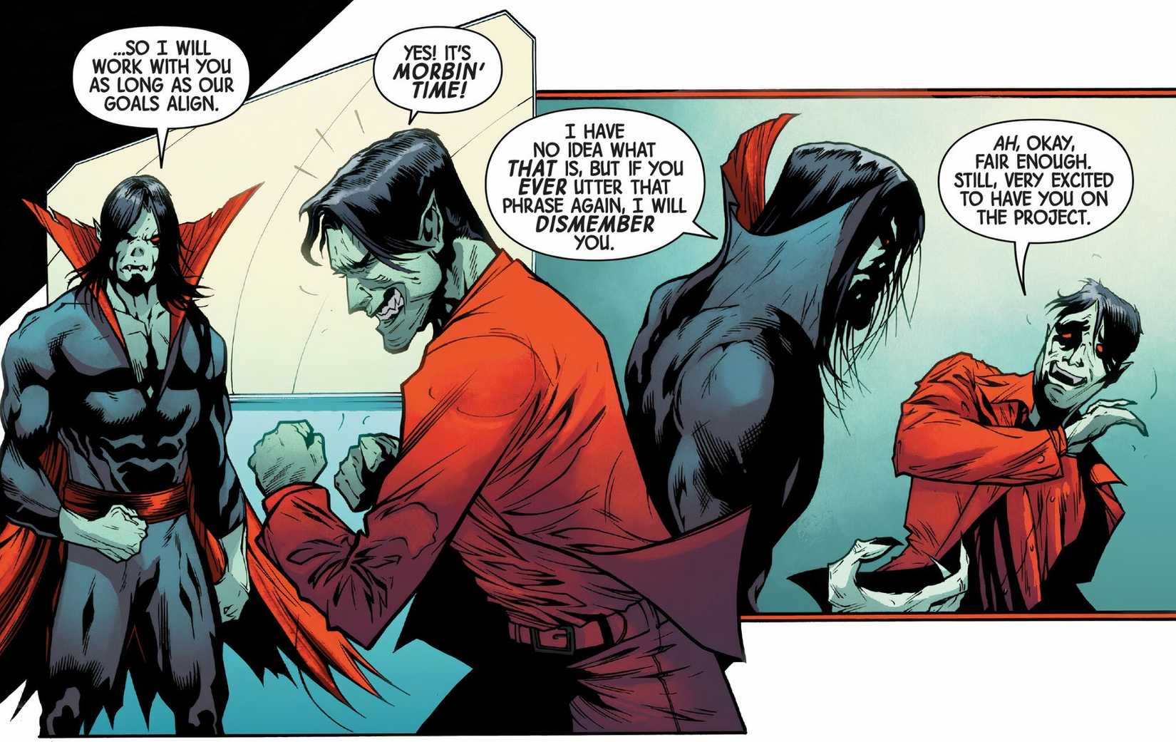 "If You Utter That Phrase Again, I Will Dismember You": Morbius' Morbin ...