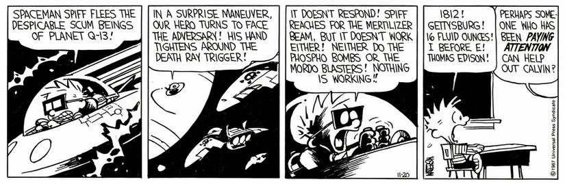 Calvin and Hobbes' 10 Best Spaceman Spiff Comics
