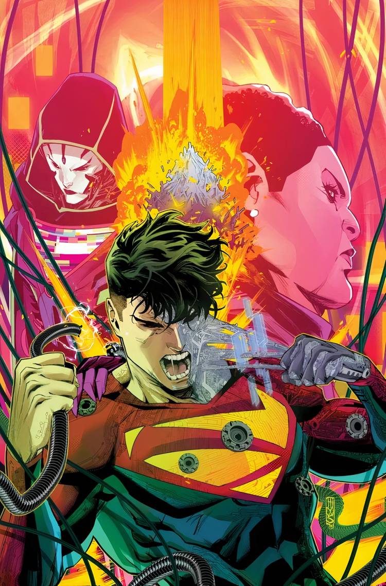 DC Officially Unveils Superman's Son's New Design as a Cyborg Monstrosity