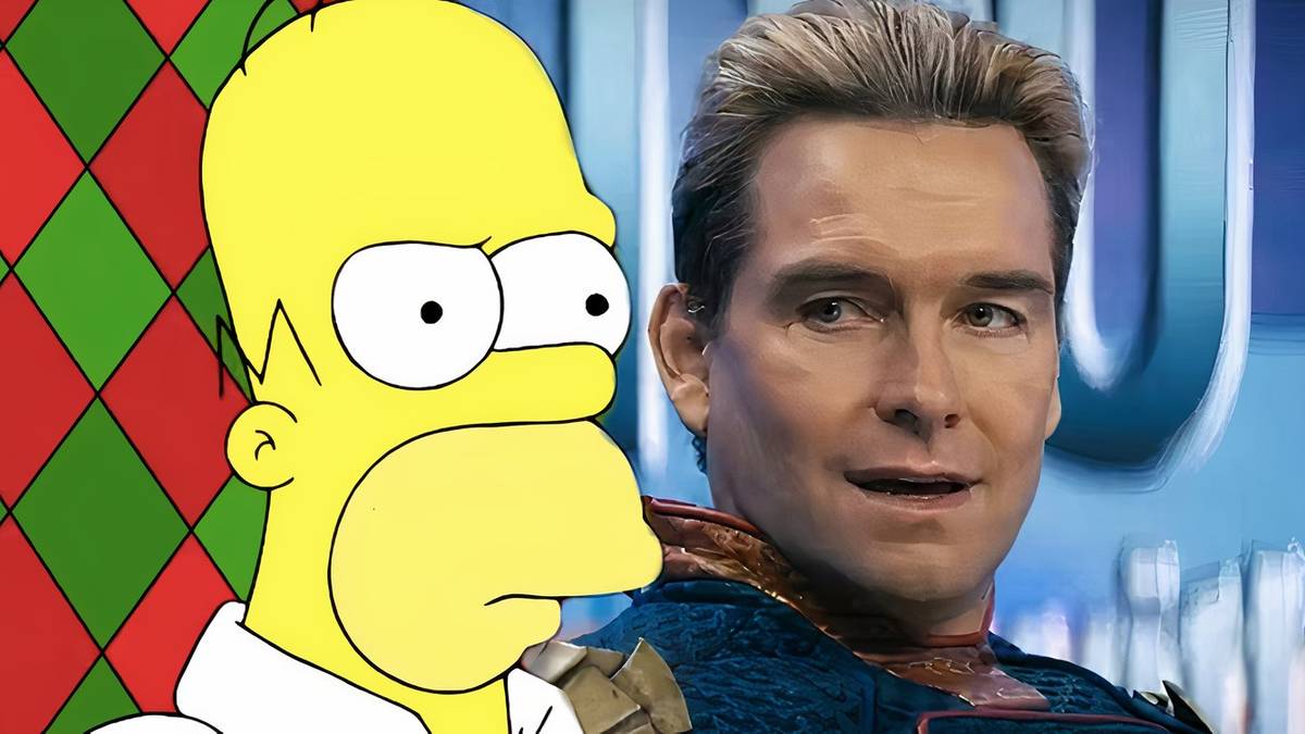 Homer Becomes Homelander & Still Chokes Bart In The Boys & The Simpsons ...