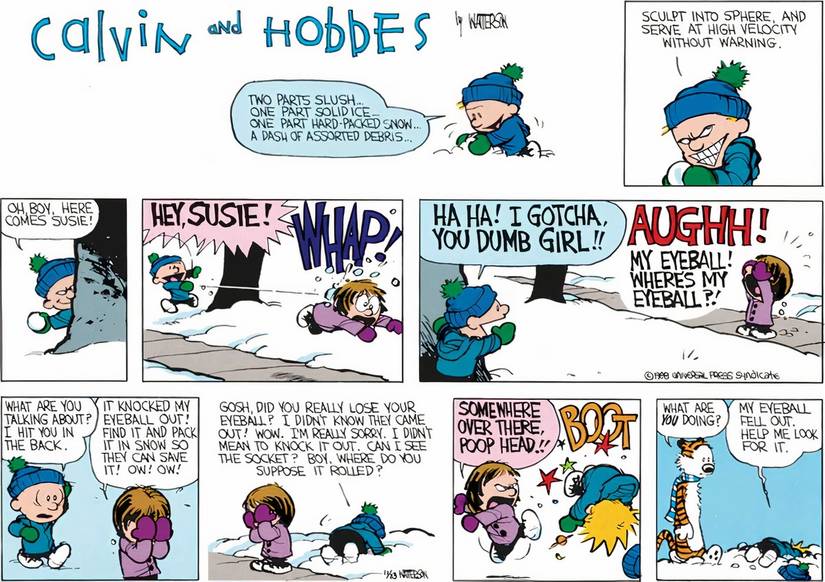 10 Most Epic Calvin and Hobbes Snowball Fights in Comic History