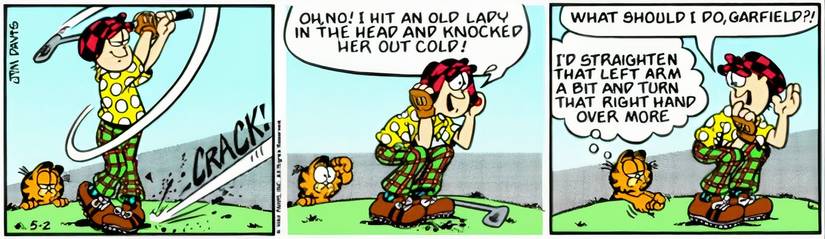10 Funniest Garfield Comics About Golf