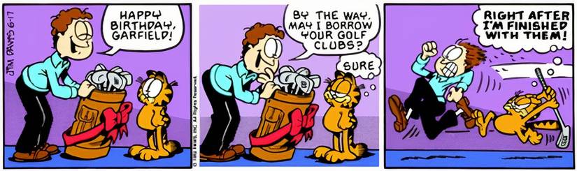 10 Funniest Garfield Comics About Golf
