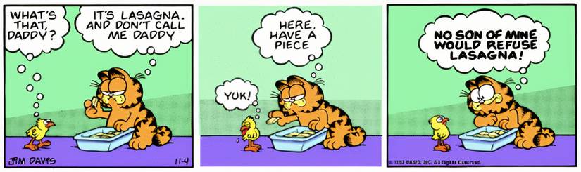 10 Garfield Comics Showcasing His Love for Lasagna