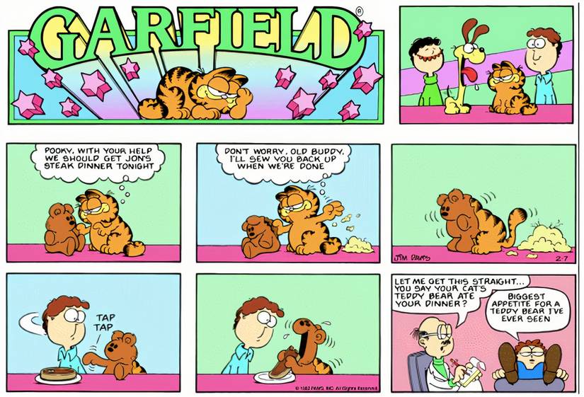 10 Greatest Garfield Comics Featuring Pooky the Teddy Bear