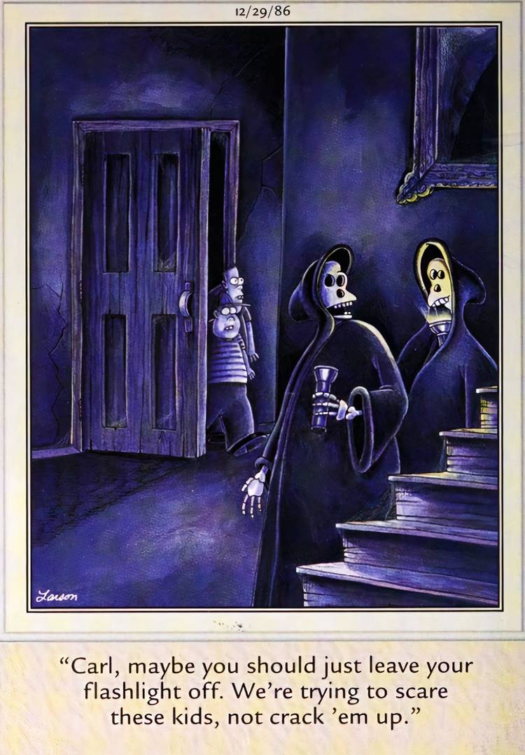 10 Hilarious Far Side Comics Starring the Grim Reaper (& Other Ghouls)