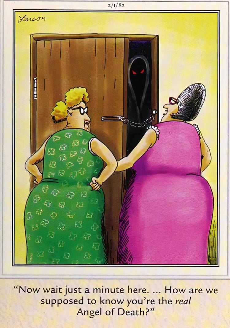 10 Hilarious Far Side Comics Starring the Grim Reaper (& Other Ghouls)