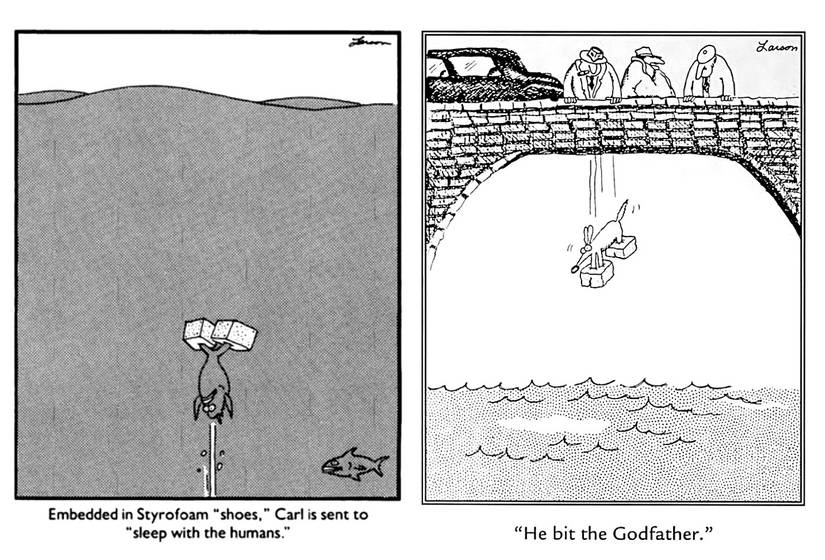 10 Funniest Far Side Comics That Found the Funny Side of Mobsters