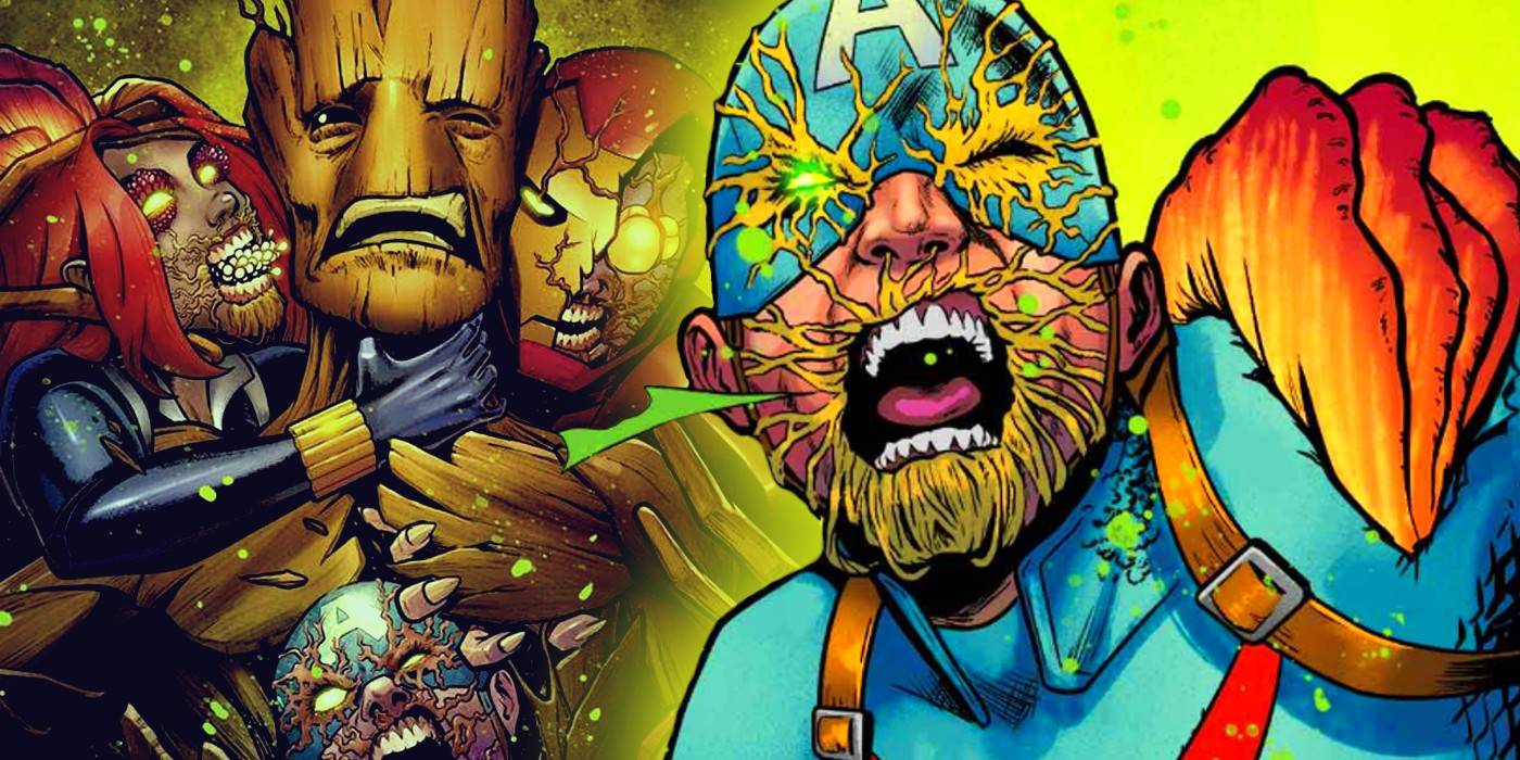 DAWN OF DECAY Unites Hulk & Groot Against the Grossest Marvel Zombies Yet