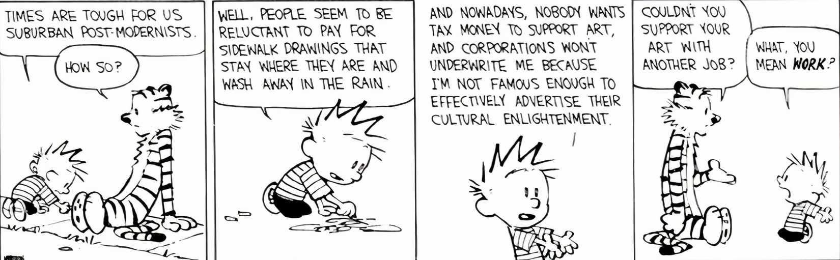 10 Brilliant Calvin & Hobbes Comics That Make Fun Of "High Art"