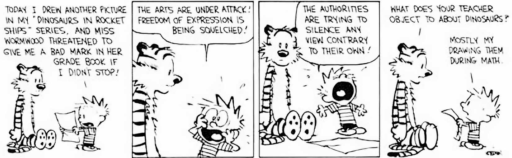 10 Brilliant Calvin & Hobbes Comics That Make Fun Of "High Art"