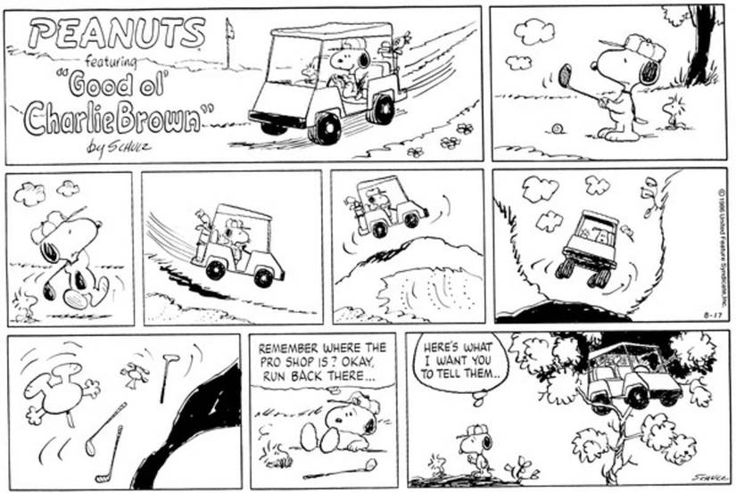 10 Funniest Peanuts Comics About Golf