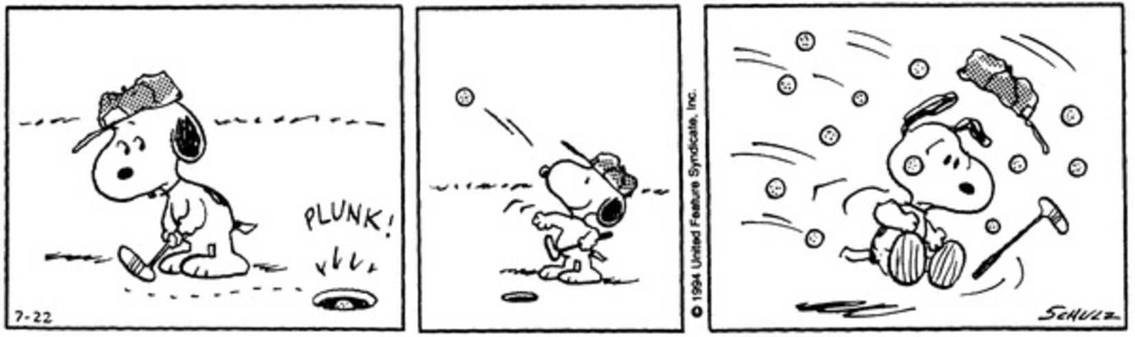 10 Funniest Peanuts Comics About Golf