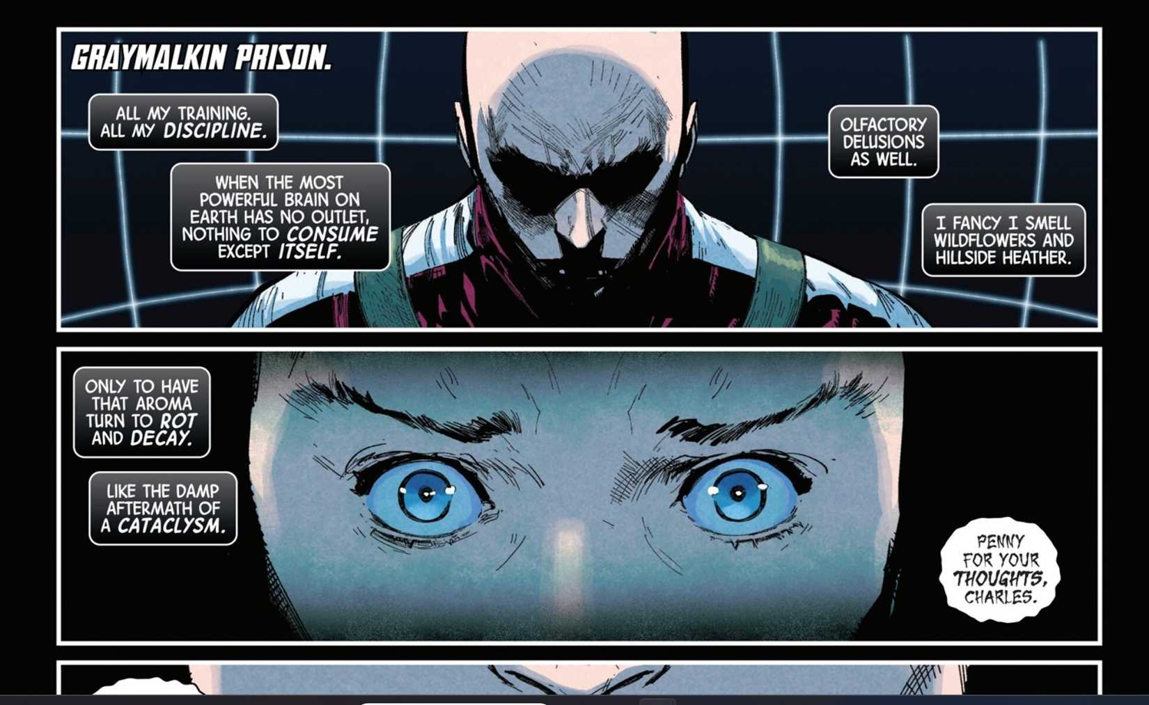 professor x comic panel