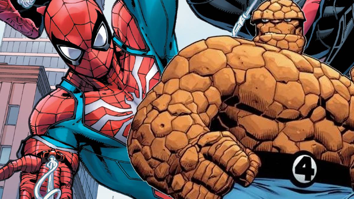 Fantastic Four's Thing Tests the Limits of Spider-Man's Webs In This ...