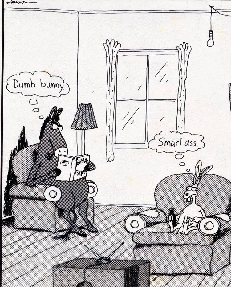 10 Funniest Far Side Comics Starring Rabbits & Moles