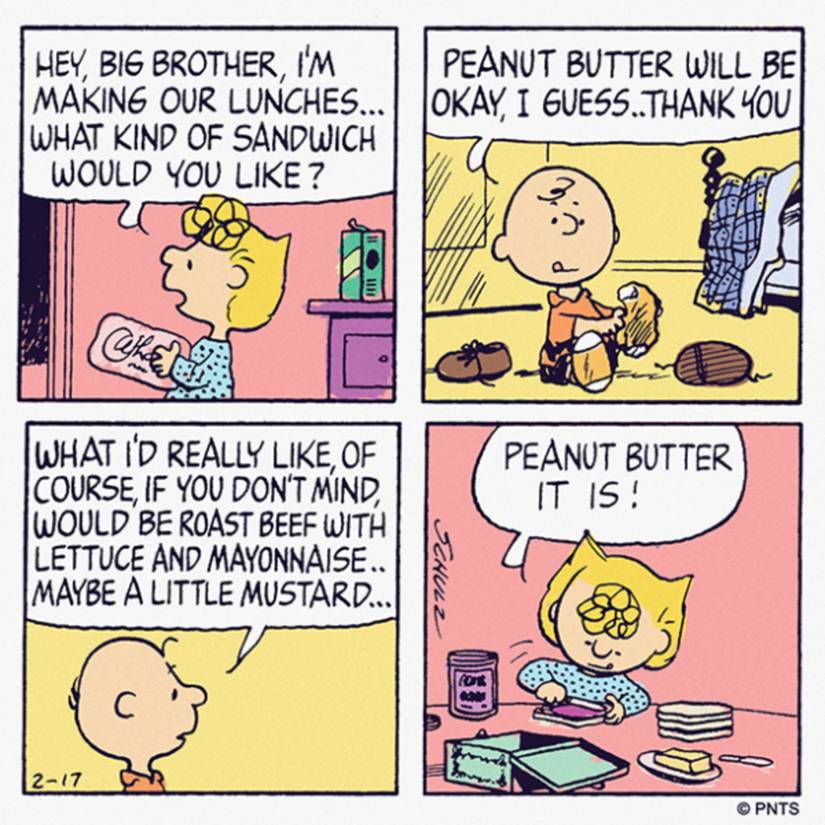 peanuts comic school