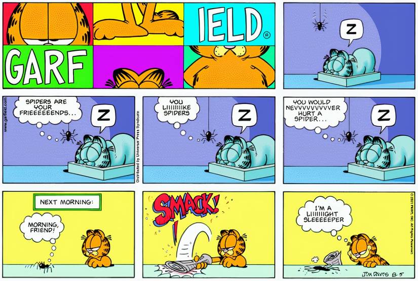 Garfield Spiser Kake
