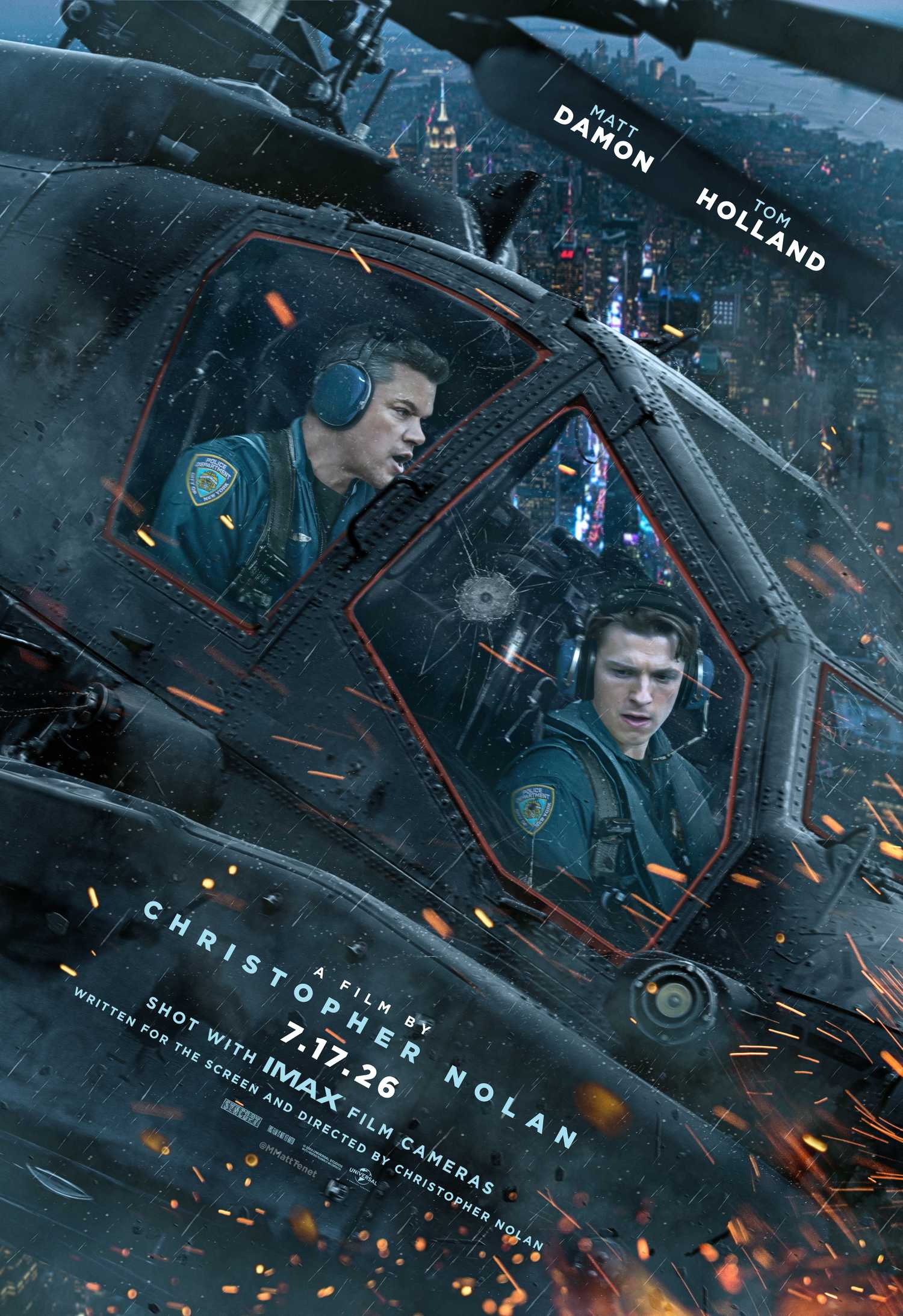 Christopher Nolan's Next Movie Poster Art Imagines Tom Holland & Matt ...