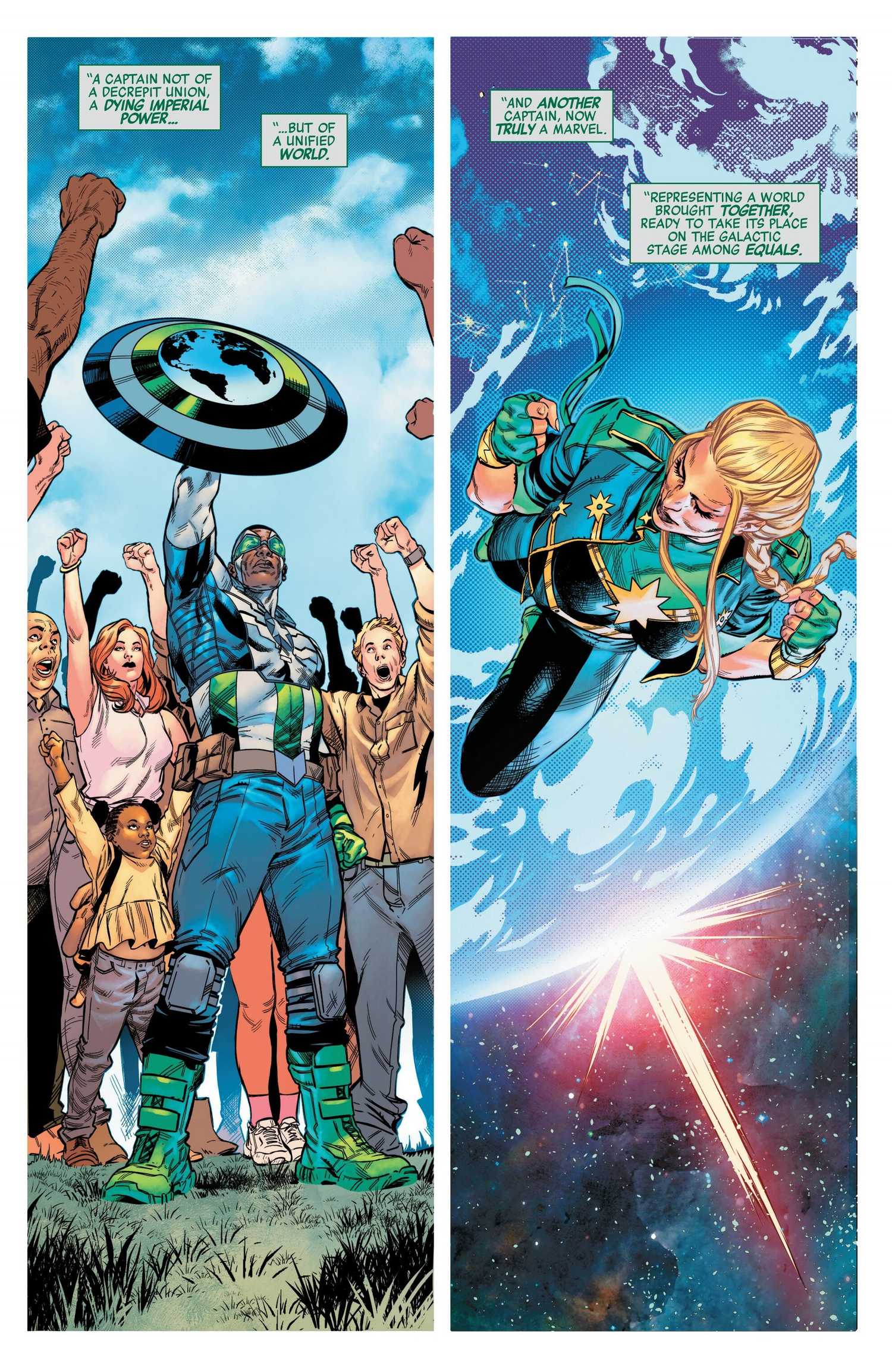 The Avengers Debut Matching Green Costumes as the Agents of EMPEROR DOOM