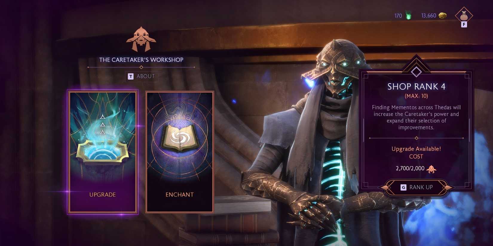 Dragon Age: The Veilguard How To Upgrade Equipment