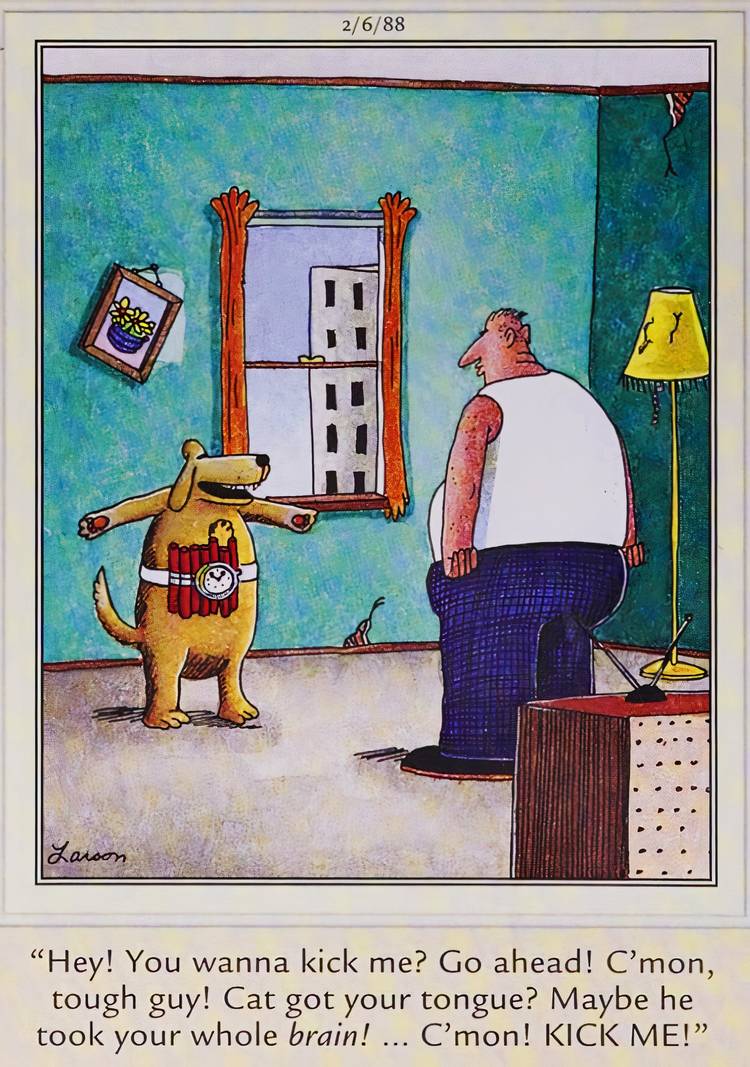 10 Hilarious Far Side Comics Featuring Highly Unconventional Pets