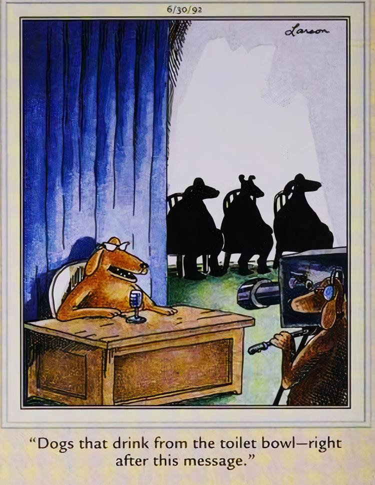 Far Side Cartoon Gossip The Metro Daily Cartoon By Guy Venables: