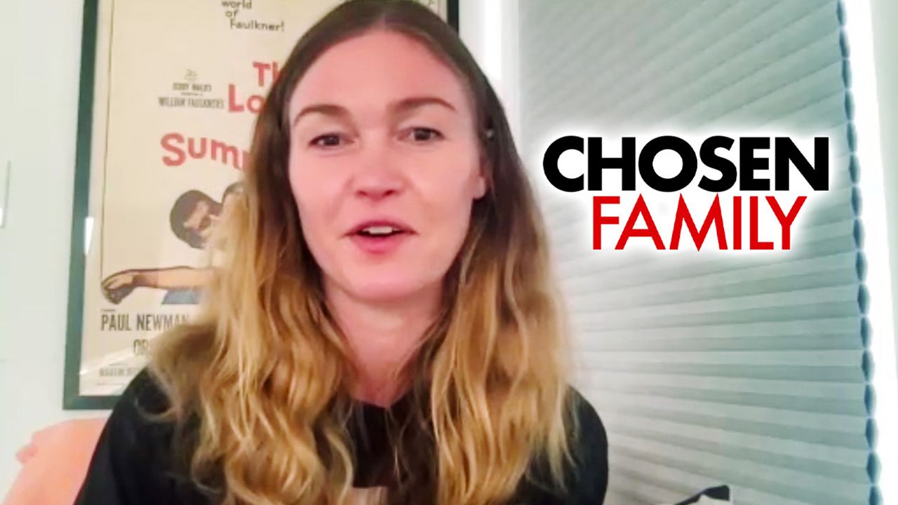 Julia Stiles Family CHOSEN FAMILY, From Left: Julia Stiles, Tom