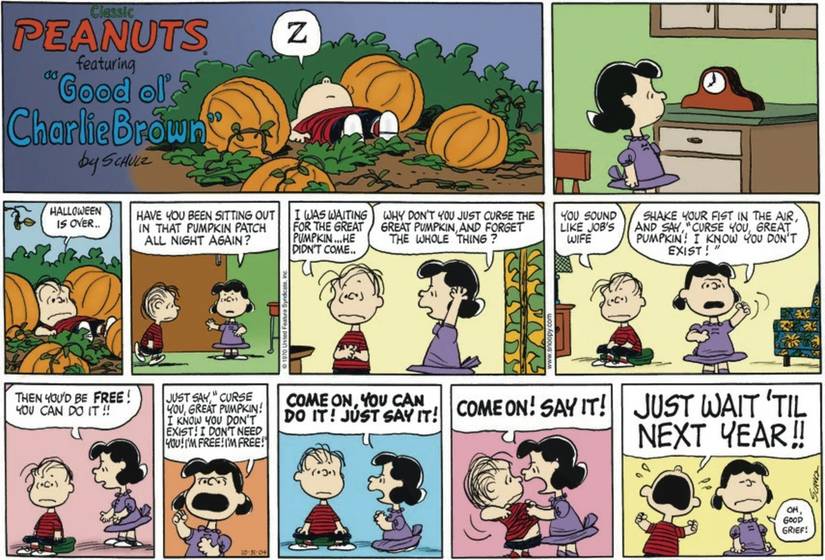 10 Funniest Peanuts Comics About the Disappointment of the Great Pumpkin
