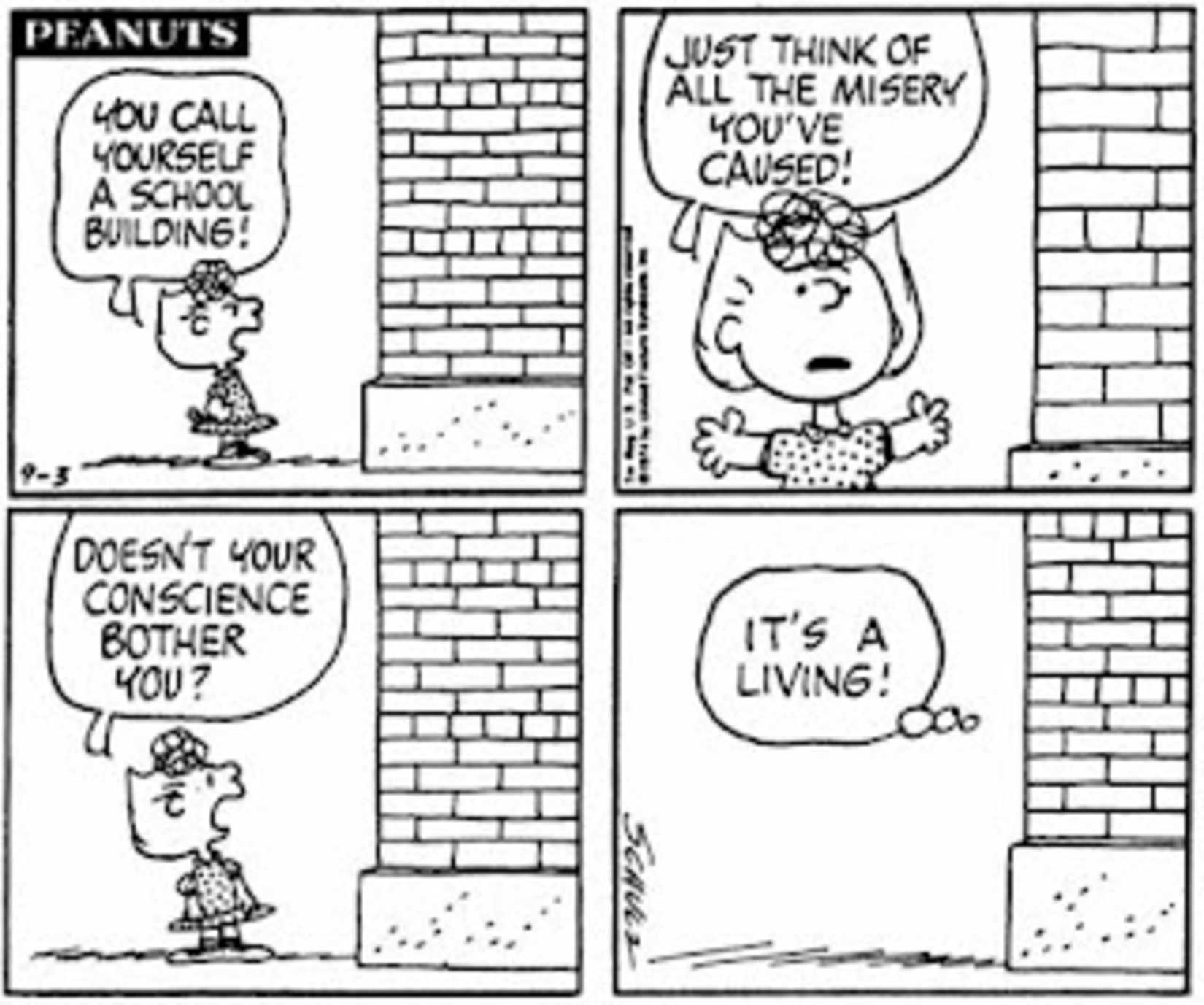 10 Funniest Peanuts Comics Starring Its Talking School Building
