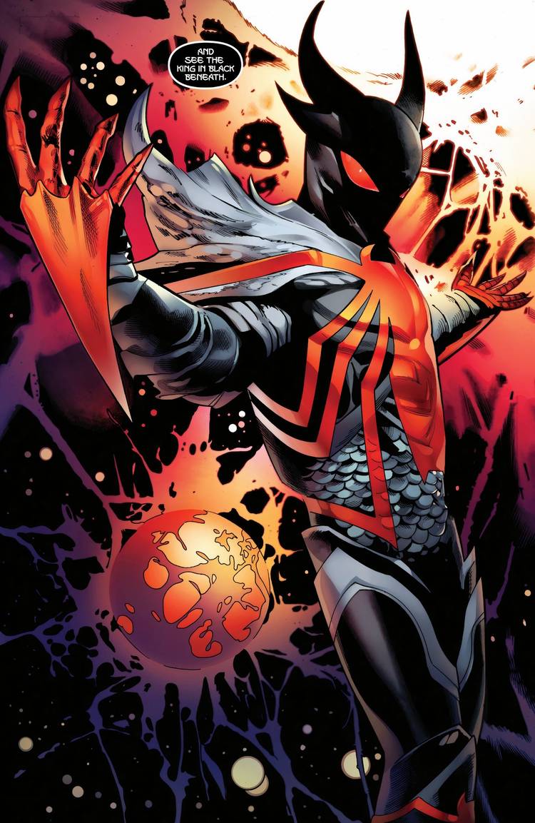 Spider-Man Gets His Darkest Redesign Ever as Marvel's New King in Black