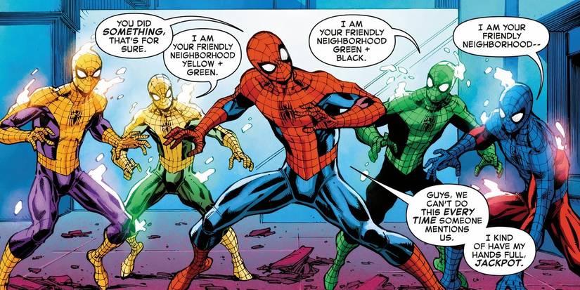 I Need Marvel's New Yellow, Green & Blue Spider-Men to Become Permanent ...