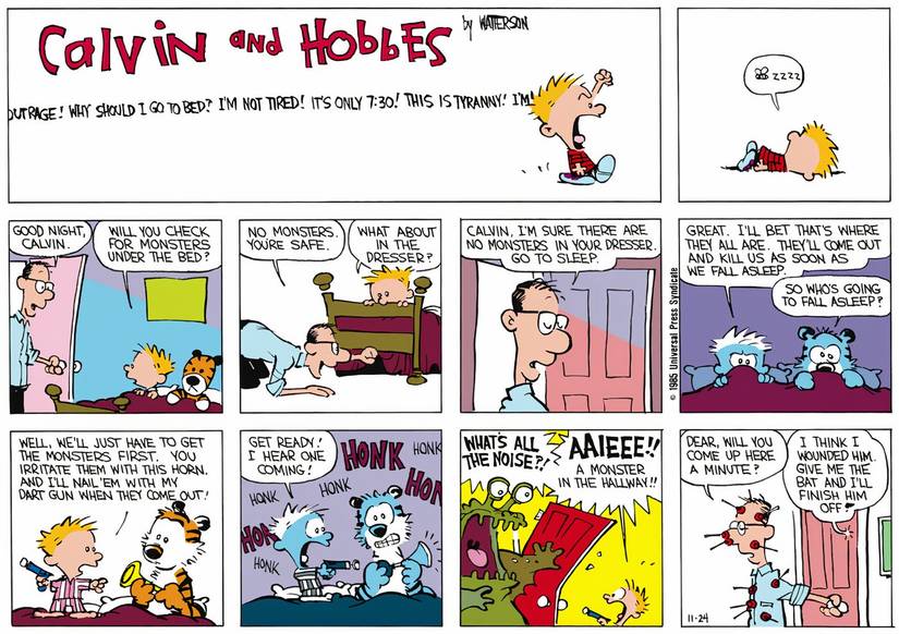 The First 10 Calvin and Hobbes Comics, And What They Established About ...