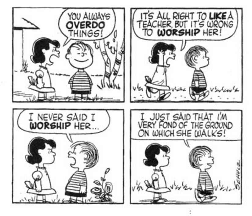 10 Funniest Peanuts Comics Where Linus Adores His Teacher Miss Othmar