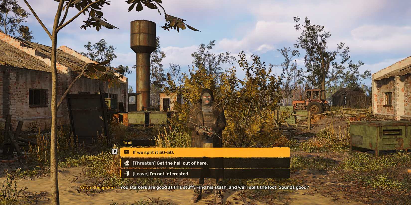 STALKER 2: Should You Threaten Vitya Or Split The Stash 50-50?