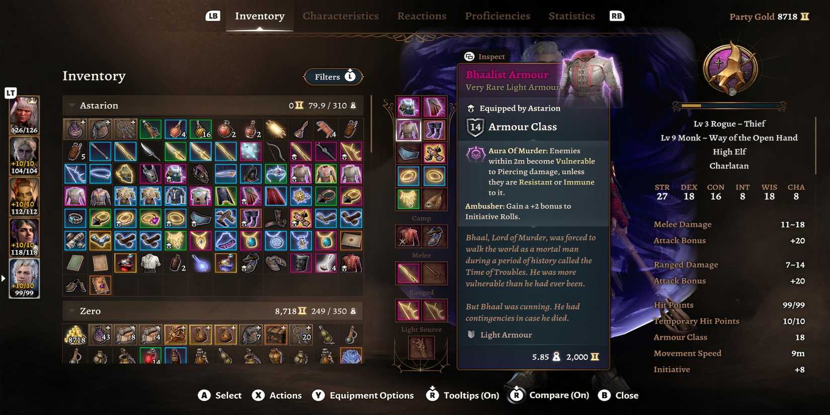 Baldur's Gate 3: 10 Best Armour Pieces For Rogues