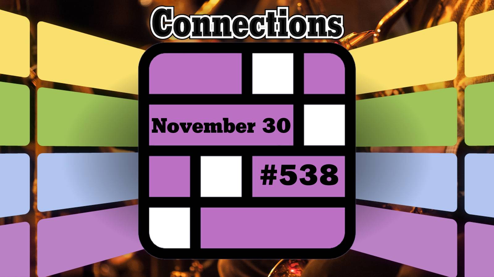 Today's Connections Hints & Answers For November 30, 2024 (Puzzle #538)