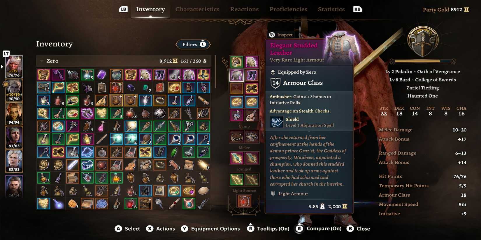 Baldur's Gate 3: 10 Best Armour Pieces For Bards